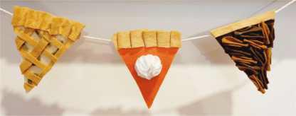 Felt pie banner adult craft kit offered at library | Perrysburg ...